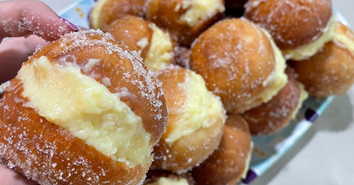 Bolas De Fraile Con Crema Pastelera Receta de Guada- Cookpad