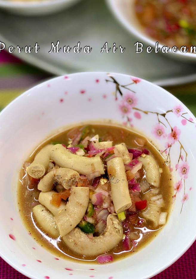 Resipi Perut Muda & Pencicah Air Belacan oleh Sesimple Loralin - Cookpad