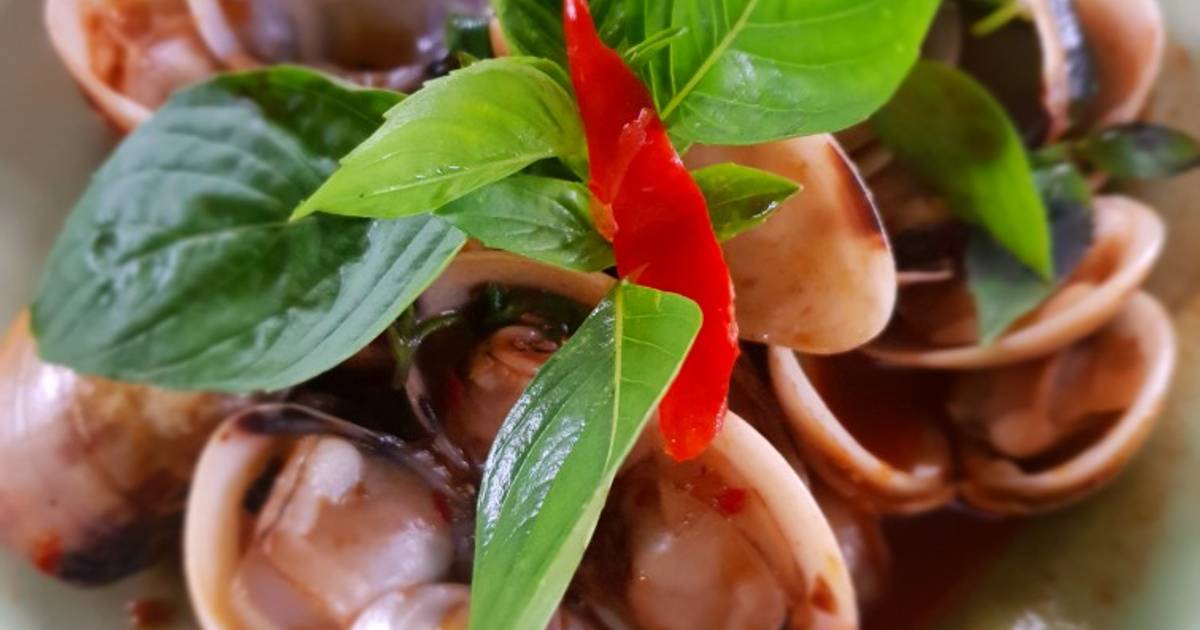 รวมสูตร หอยตลับผัดโหระพา 14 สูตร พร้อมวิธีทำ อร่อยง่ายๆที่บ้าน ทำตามได้ ...