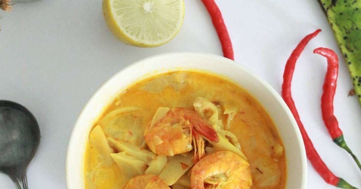 Resep Rebung Udang Santan oleh yunikusumawe - Cookpad