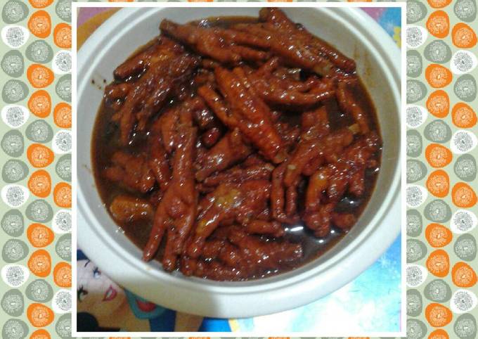 Resep Angsio merah ceker ayam..lezat & halal oleh bluerose - Cookpad