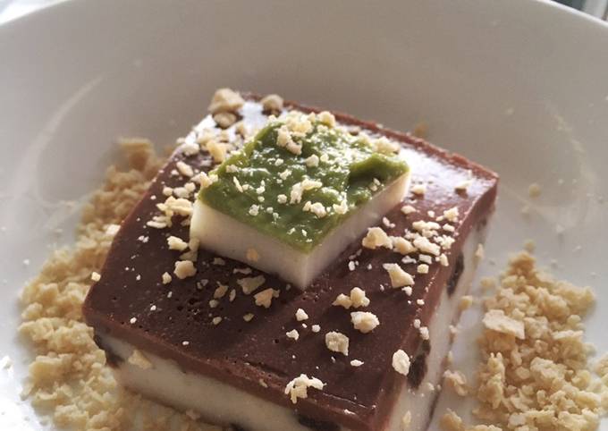 Resep PUDDING OREO dengan fla coklat dan matcha oleh Rosyi HR - Cookpad
