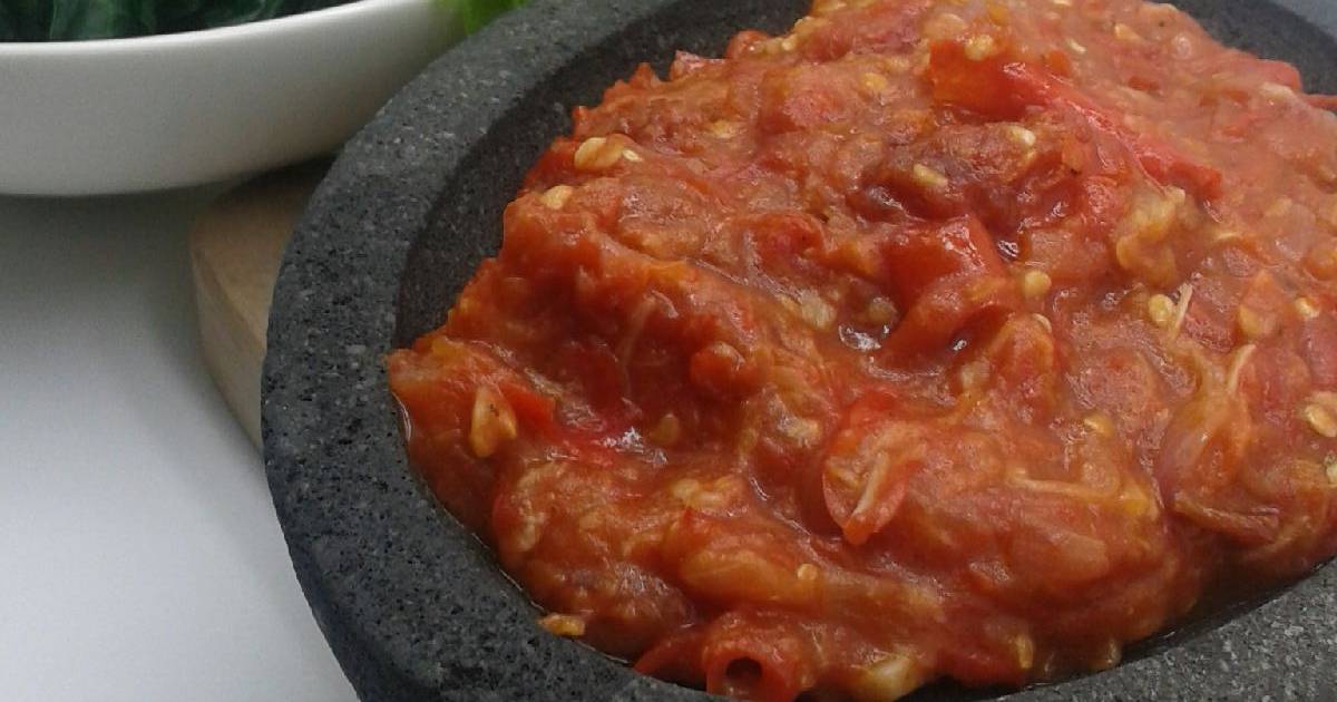 Resep Sambal Tomat Tidak Pedas oleh Sat Rahayuwati - Cookpad