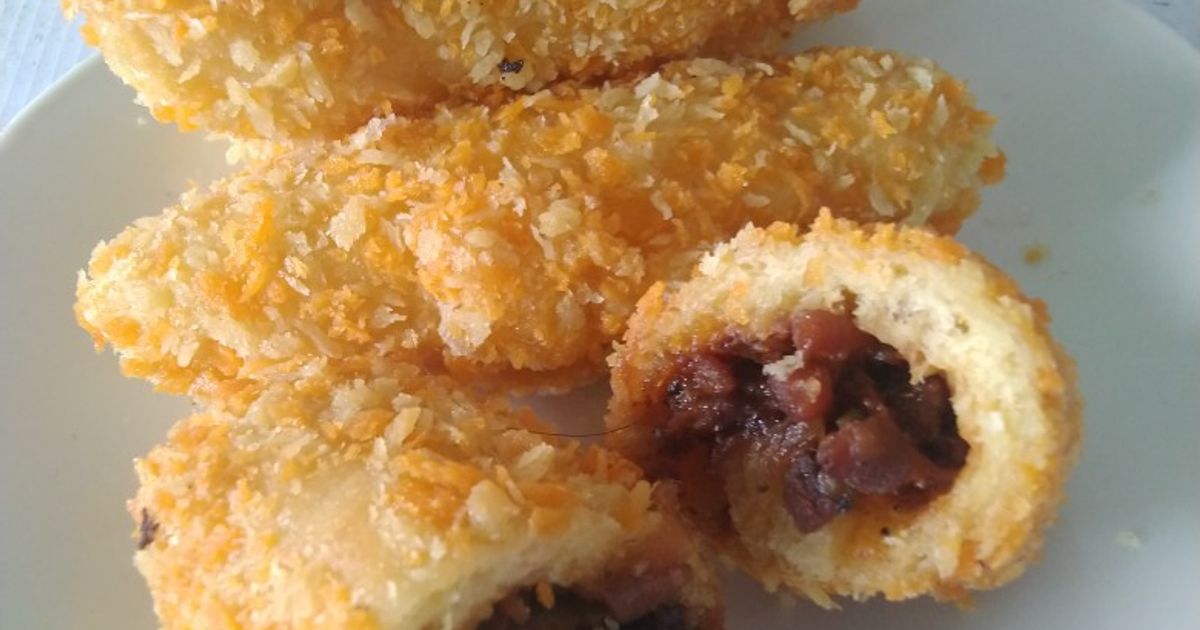 Resep Roti Isi Daging Saos Bbq oleh Widia Riyad - Cookpad