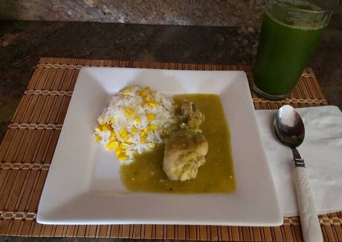 Pollo en salsa verde Receta de j.floresdeulloa- Cookpad