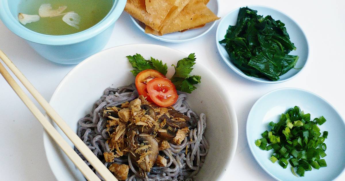 5 resep mie ayam ubi ungu enak dan sederhana - Cookpad
