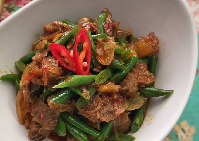 Resep Sambel Goreng Daging Buncis oleh OpiBun - Cookpad