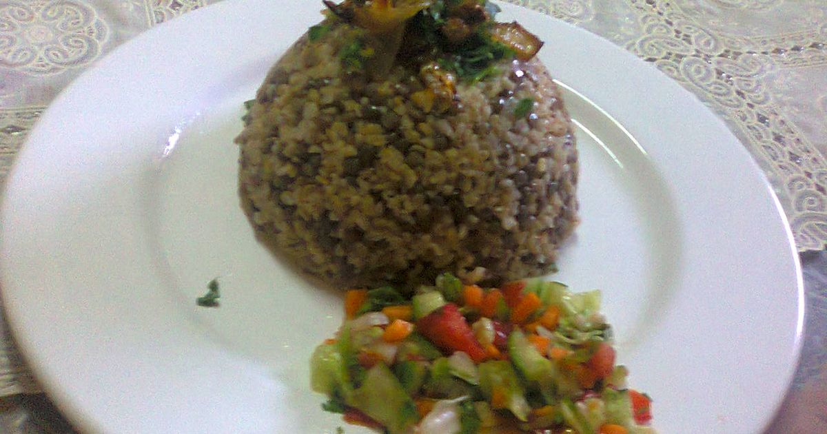 طريقة عمل مجدرة البرغل والعدس من Fatima, kitchen&cook - كوكباد