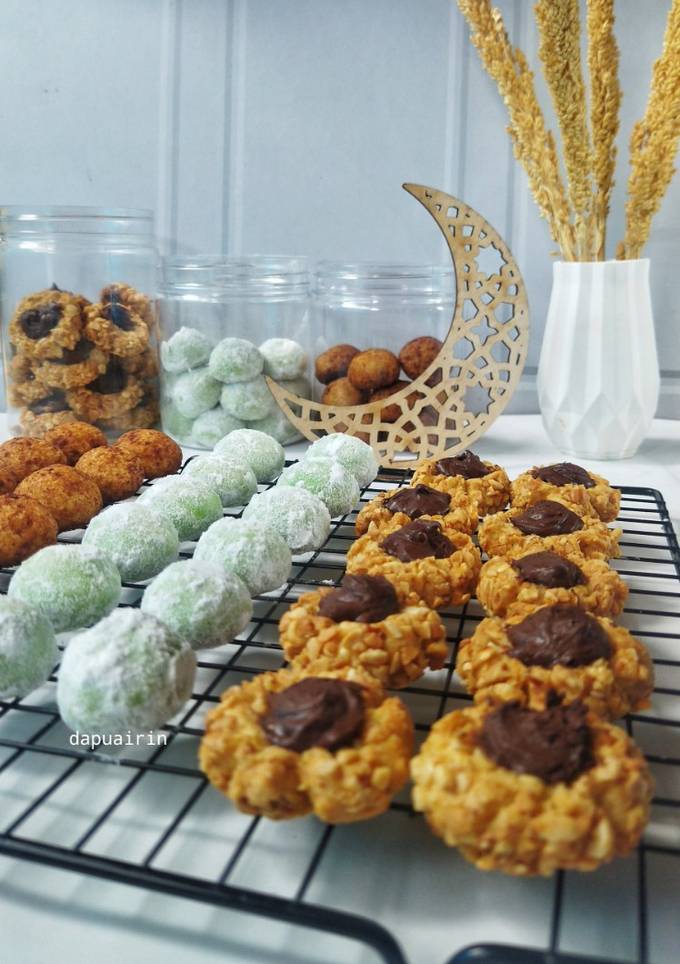 Resep 1 adonan kue kering untuk 3 variasi oleh dapur Airin - Cookpad