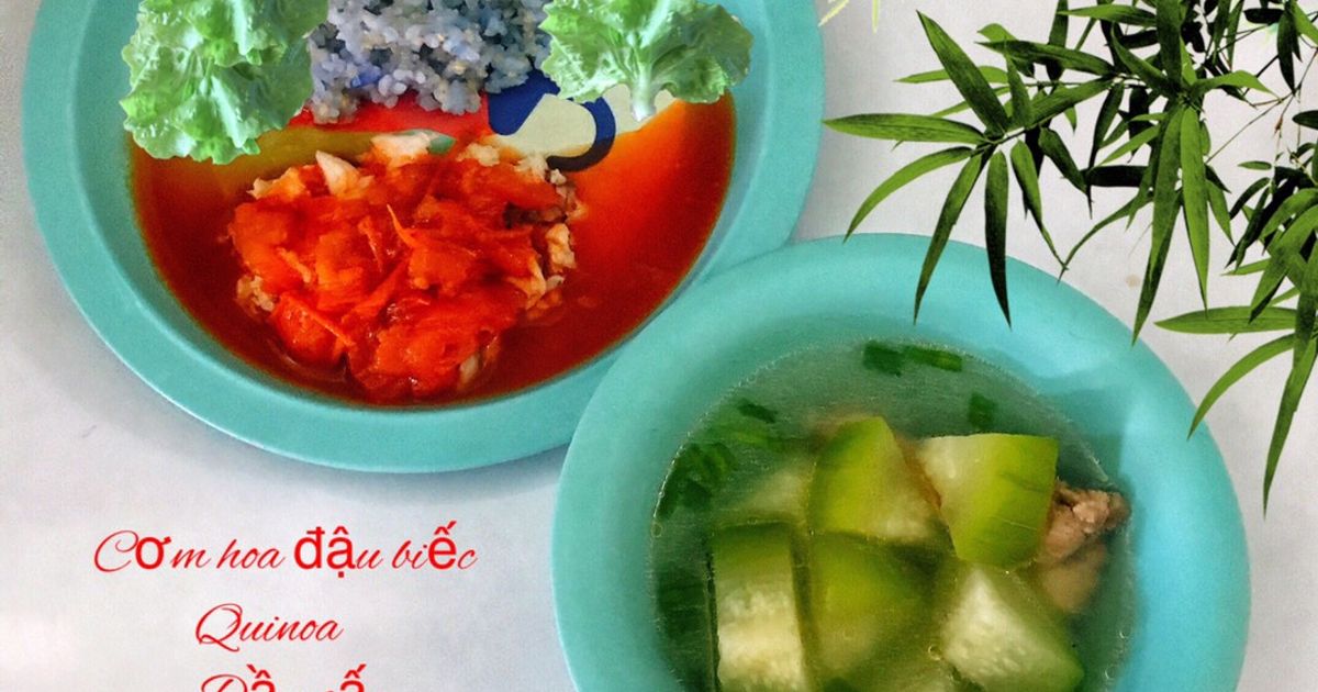 Butterfly Pea Flower Rice With Quinoa And Gac Oil Recipe By Pun’s Mom