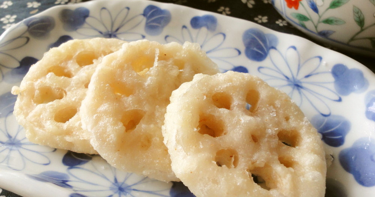 Crispy Lotus Root Tempura Recipe by ゆうゆう0310