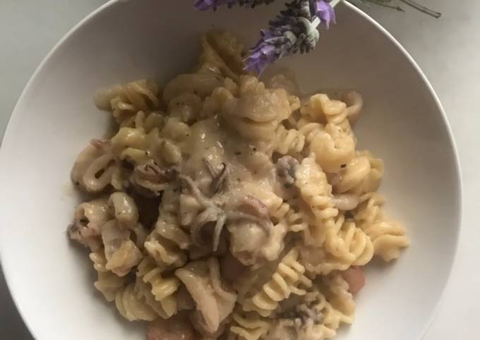 Pasta "radiatori" a la marinera, exprés Receta de @tesa.cuina- Cookpad