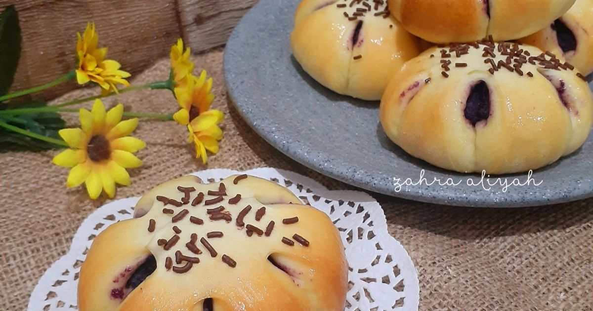 Resep Roti Isi Ubi Ungu oleh Zahra Aliyah - Cookpad