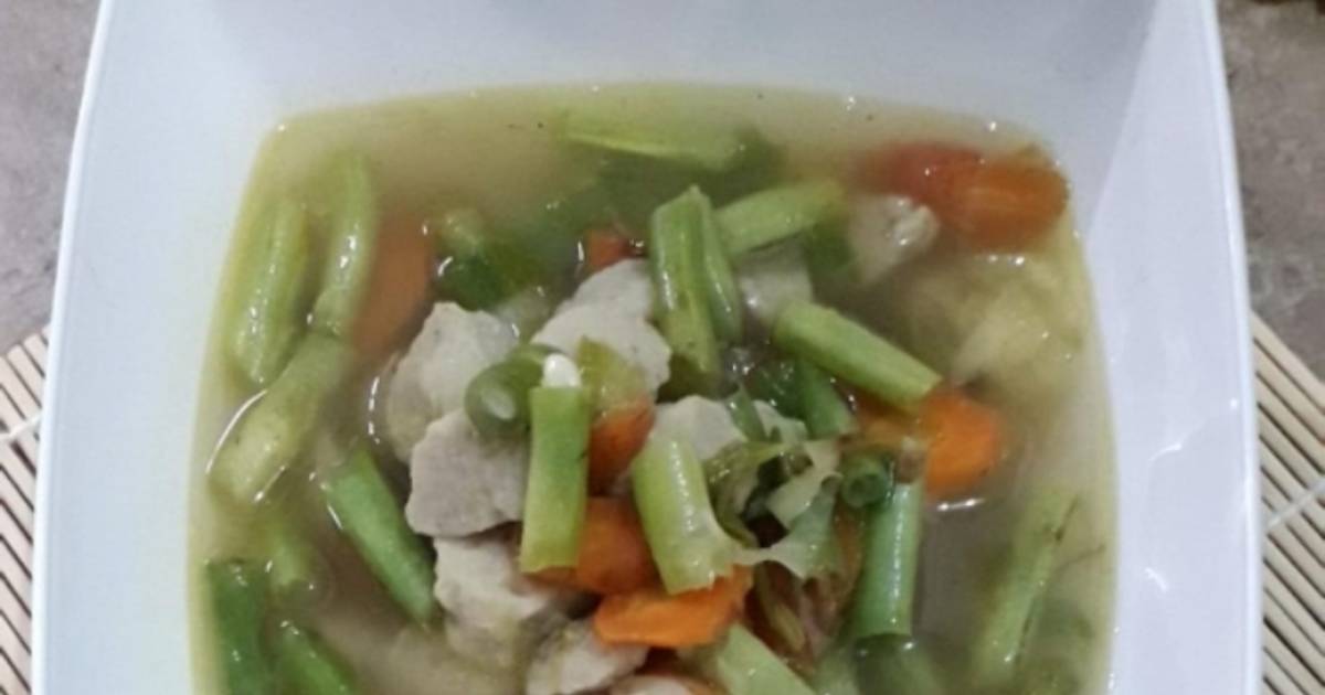 Resep Sup bakso simpel oleh Ani Brilian - Cookpad