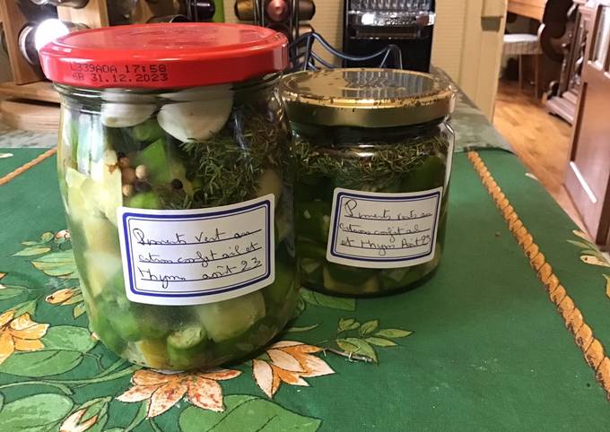 Piments verts à l'ail, thym et citron confit de Mila Skull - Cookpad