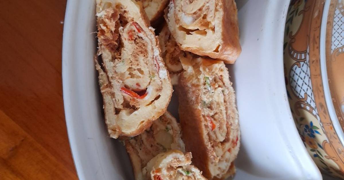 Resep Telur Dadar Gulung Isi abon oleh Mom Ina's Kitchen - Cookpad