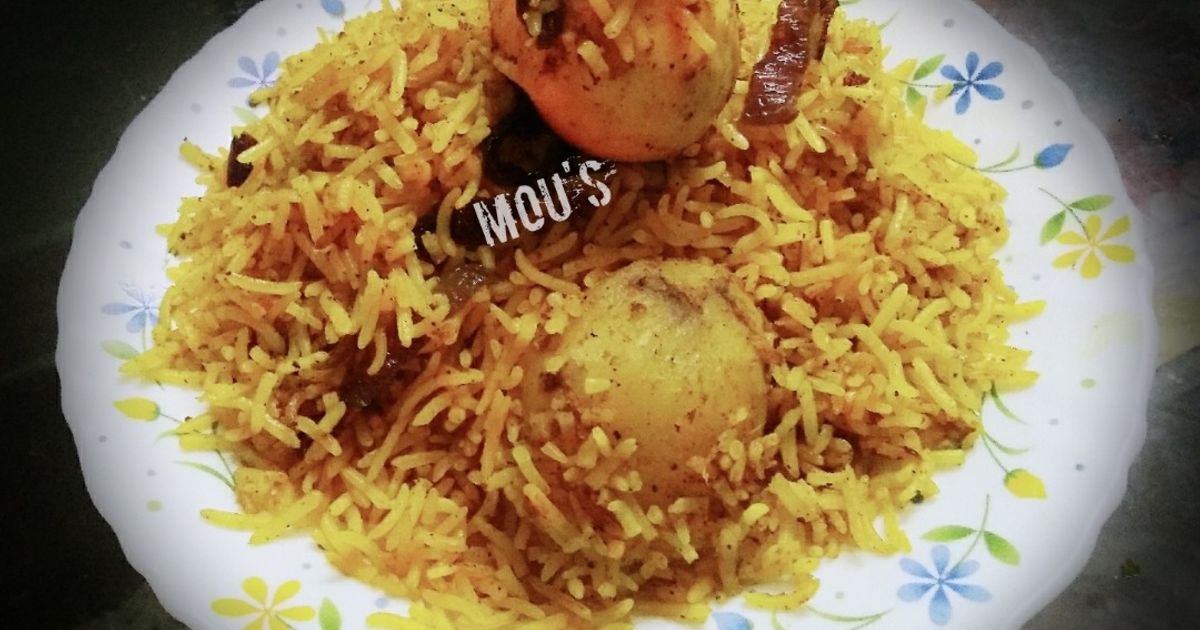 Hyderabadi Egg Dum Biryani Recipe by MOUSUMI MANNA - Cookpad