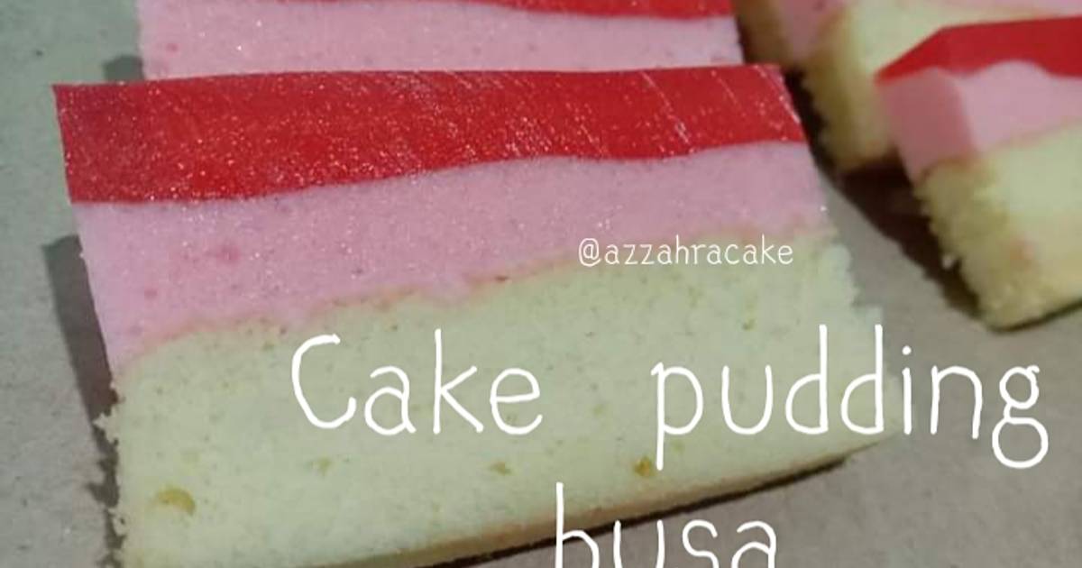 Resep Cake pudding busa ️ oleh Queennn - Cookpad