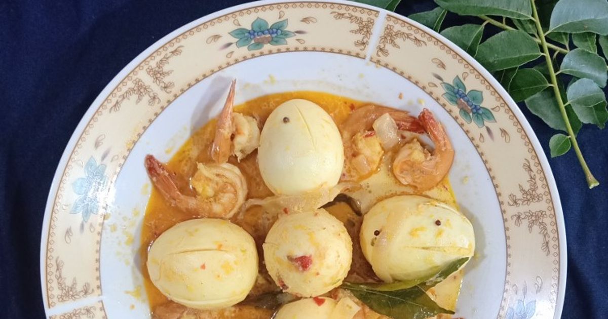 Resep Udang Telor Kari India oleh Deslinda Deslinda (Rose) - Cookpad