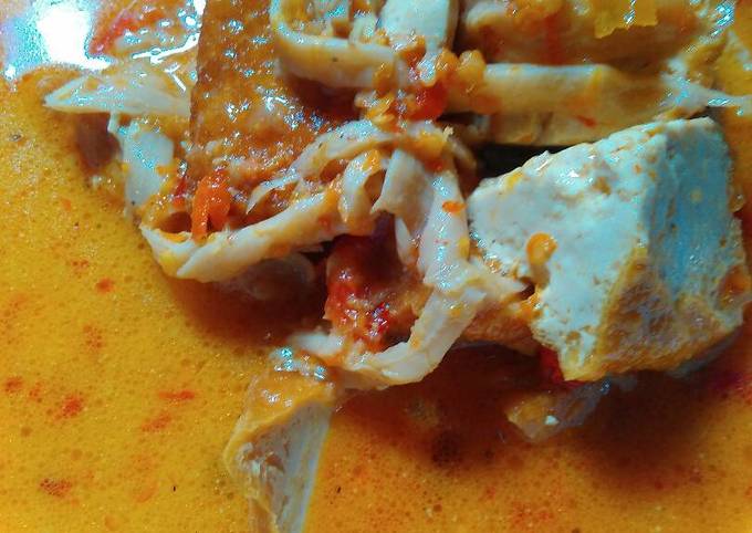 Resep Jamur + tahu kuah pedas oleh asyraf's mom - Cookpad