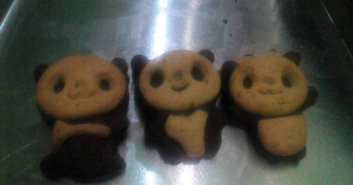 Resep Panda butter cookies oleh Luna Ameylia - Cookpad