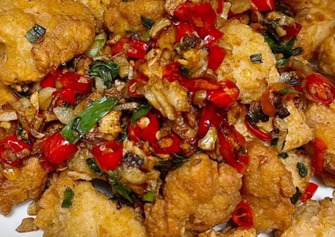 Resep Ayam Cabe Garam oleh nurul masfufah - Cookpad
