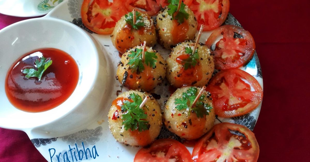 Stemmed Semolina Balls Recipe by Prati's Food Mania - Cookpad