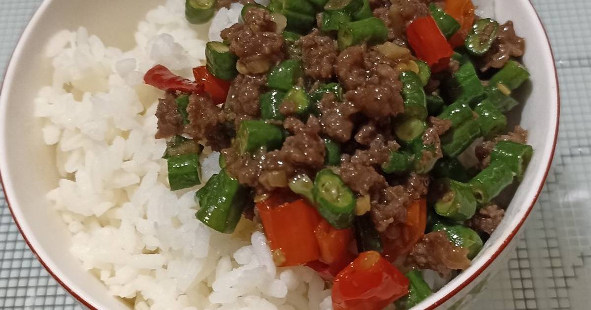 51 resep oseng kacang panjang daging cincang enak dan mudah - Cookpad