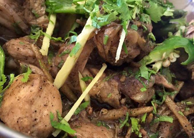 White chicken karaye Recipe by Asia Aziz - Cookpad