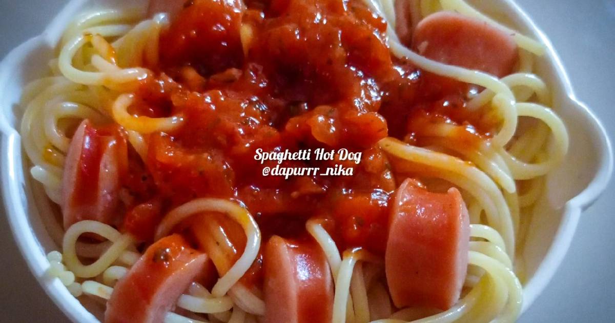Resep Spaghetti Hot Dog oleh nika zulianingsih - Cookpad