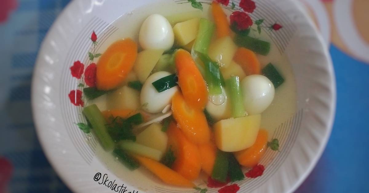 Resep Clear Soup si Comfort Food oleh Skolastika Valentine - Cookpad
