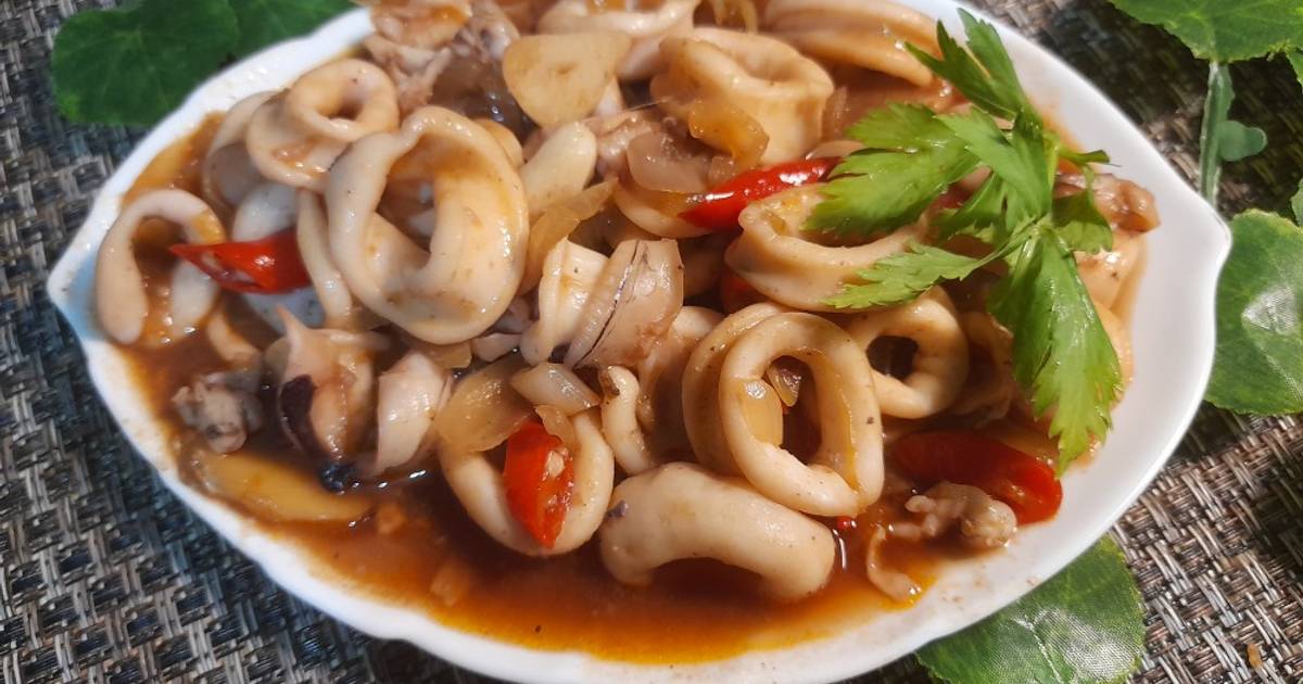 Resep Cumi-Cumi Saus Padang oleh Lionie Adi - Cookpad