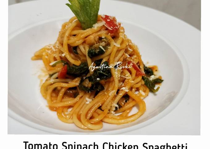 Resep Spaghetti Bayam Ayam oleh Kikikuking_diary - Cookpad