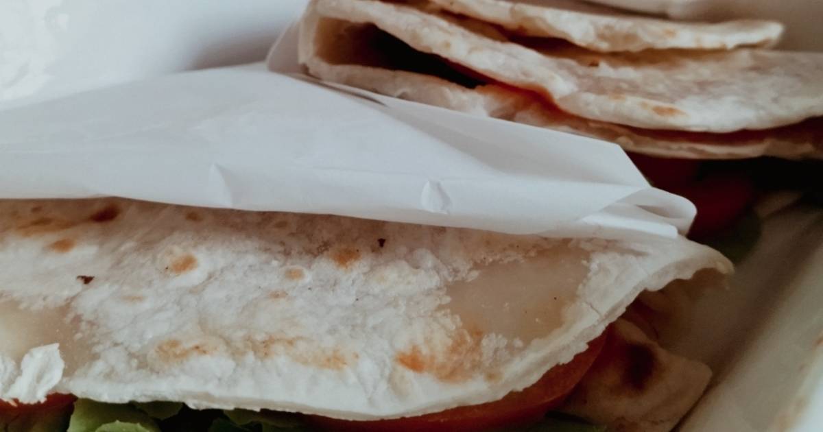 สูตร Wrap🌯 แผ่นแป้งง่ายๆ โดย saranya greene - Cookpad