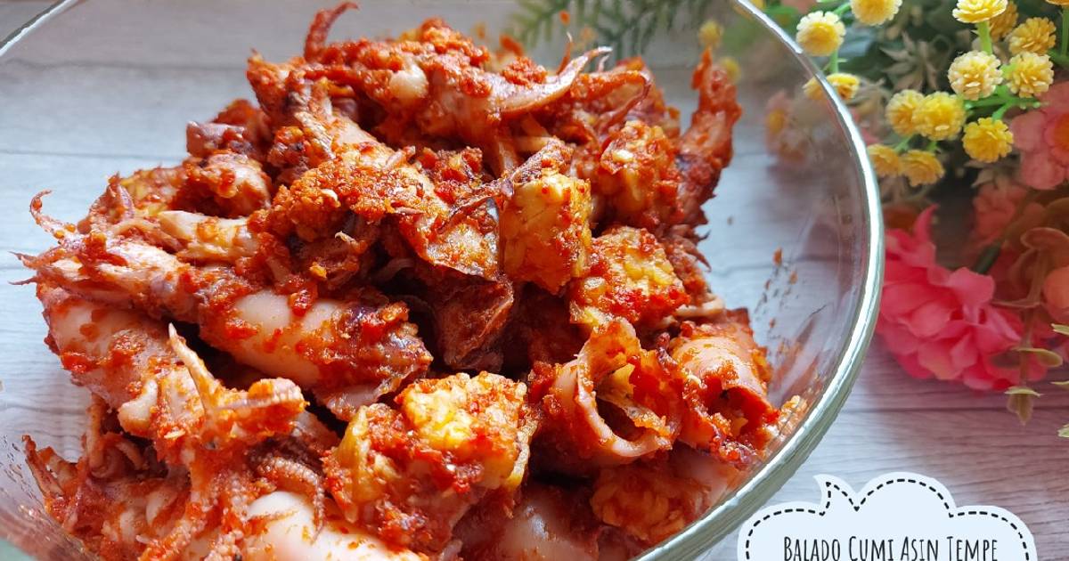 Resep Balado Cumi Asin Tempe oleh Evida Kartini - Cookpad