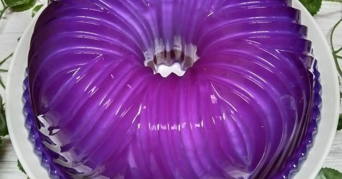 Resep 553.Puding Semburat Bunga Telang oleh Maria Feronika - Cookpad