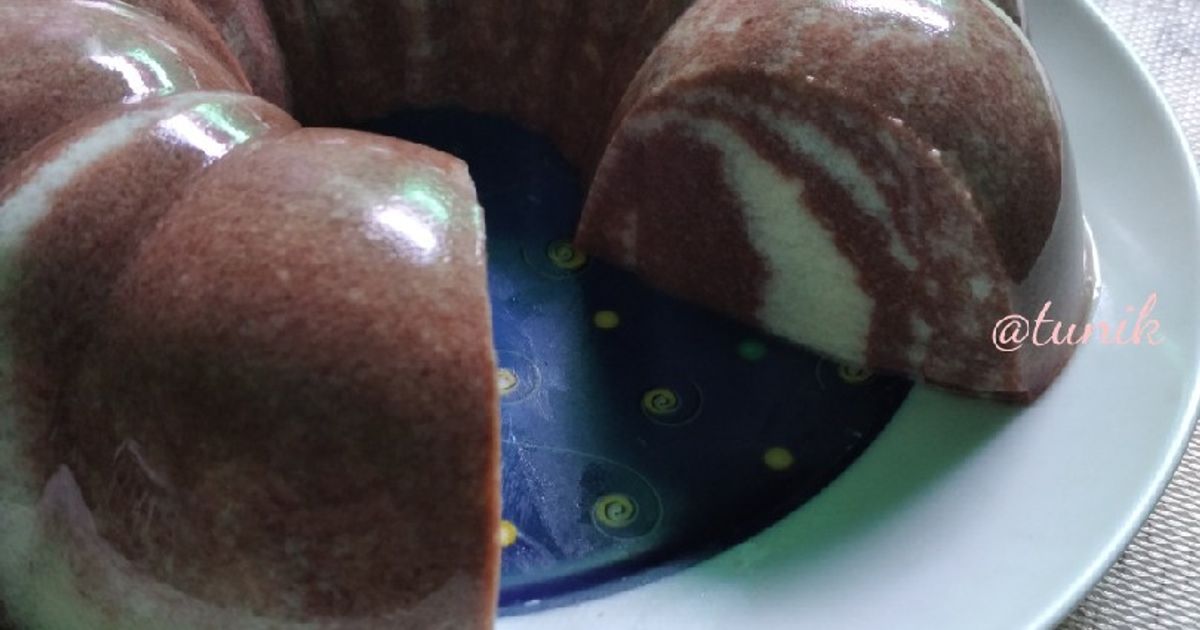 Resep Puding Roti Marmer oleh tunik 🍀 - Cookpad
