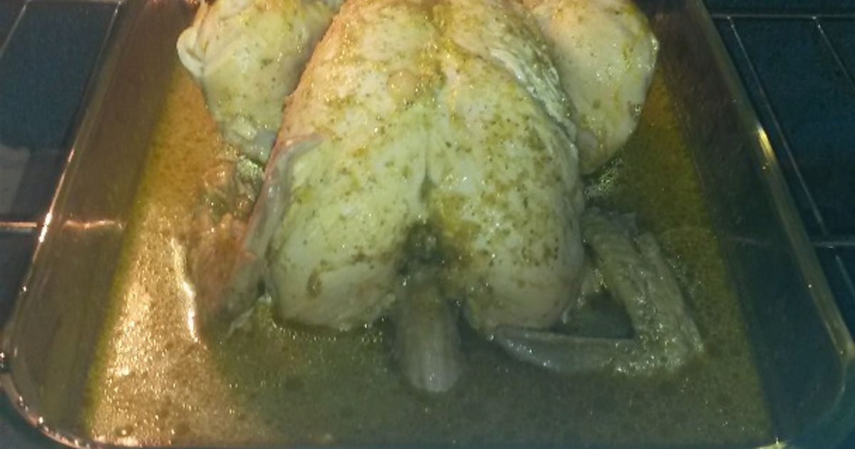 Pollo Horneado Relleno De Frutas Receta de Silvia Rivera- Cookpad