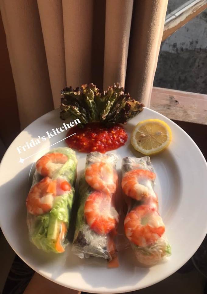 Resep Vietnamese spring roll vegetable shrimp oleh frida’s kitchen ...