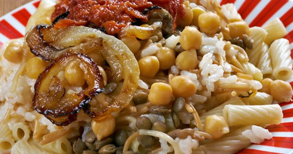 Egyptian Koshari With Tomato Sauce And Dukka Recipe By إيمان صالح