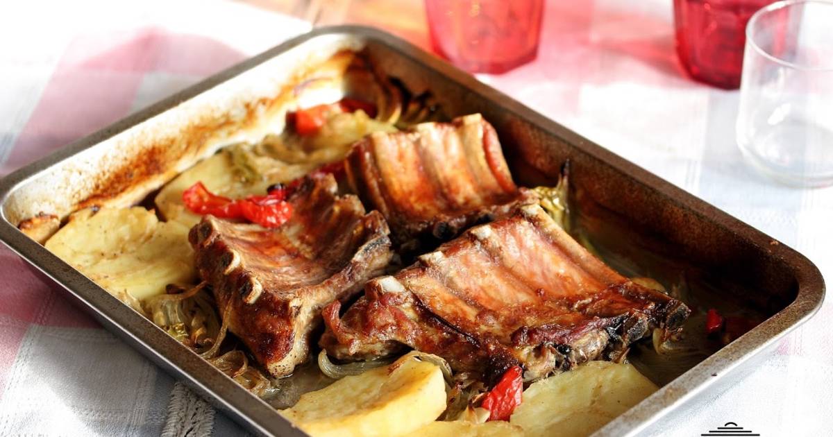 Costilla de cerdo con patatas - 670 recetas caseras- Cookpad