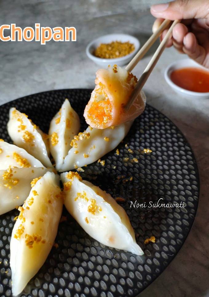 Resep Choipan Tepung Beras Isi Bengkoang oleh Noni Sukmawati - Cookpad
