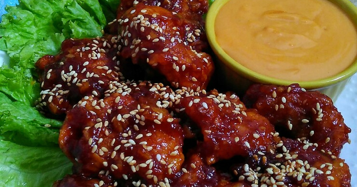 Resep Spicy Chicken & Saus Keju Ala Richees oleh dapurspatula - Cookpad