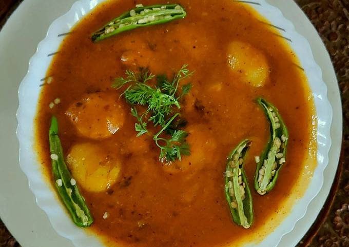 No Oil Dum Aloo Recipe by Shradha Nema (foodgazin') - Cookpad