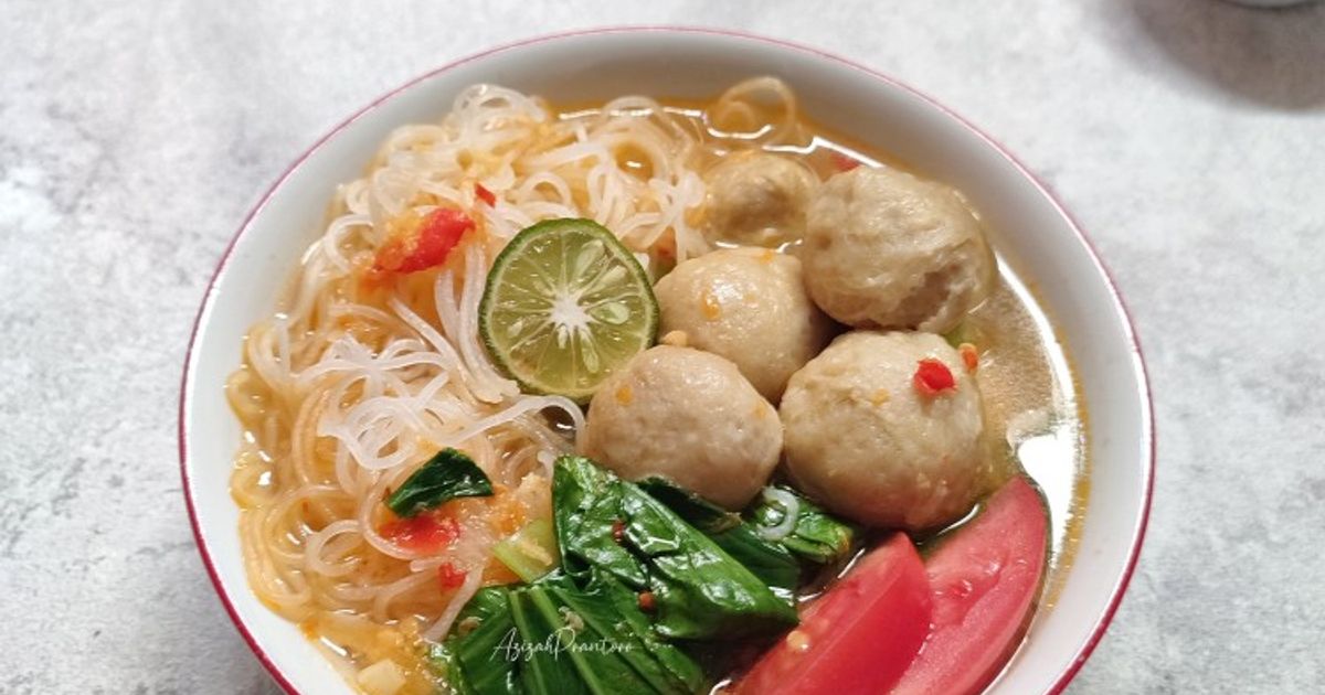 Resep Bihun Bakso Kuah Pedas oleh AzizahPrantoro - Cookpad