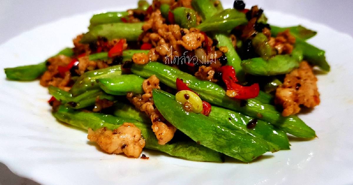 สูตร ถั่วแขกผัดเต้าซี่ โดย สไตล์ของแม่ - Cookpad