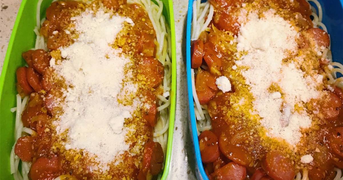 624 resep bekal anak sosis spaghetti enak dan mudah - Cookpad