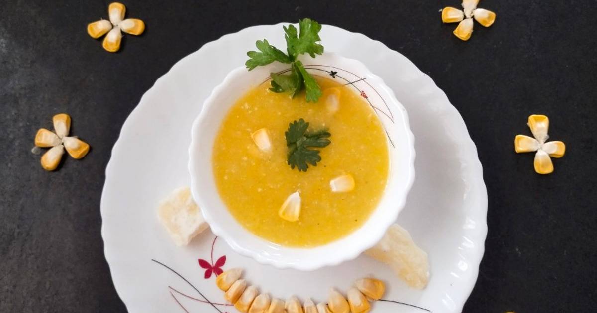 स्वीटकॉर्न सूप (Sweet Corn 🌽 Soup Recipe In Hindi) रेसिपी बनाने की विधि ...
