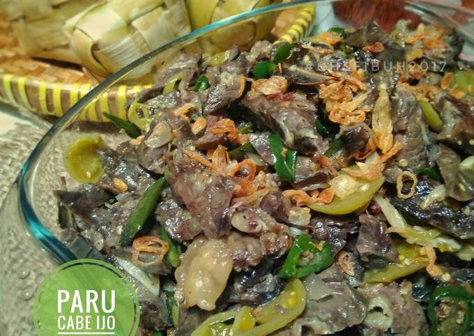 Resep Paru Sapi Cabe Ijo #kitaberbagi oleh pawone_ ibuh - Cookpad