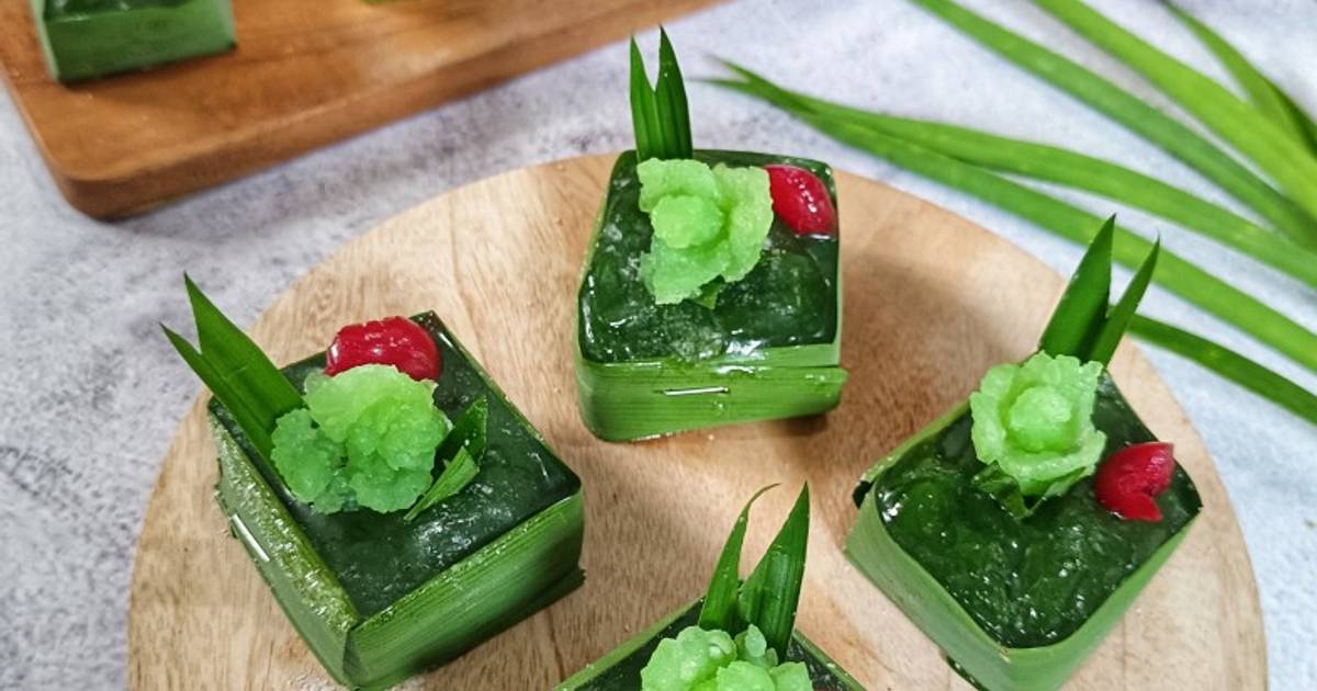 Resep Rose Milk Pandan Delight oleh Syahara Kitchen - Cookpad